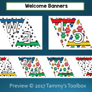 Dog Paws Theme Classroom Decor and Activities Bundle - Etsy