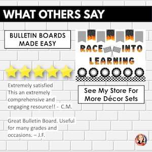 Race Car, Checkered Flag Bulletin Board Letters, Back to School ...