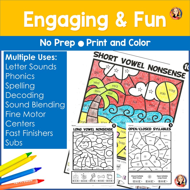 Summer Color by Sound and Color by Code Coloring Pages With Letter ...