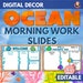 Digital Morning Work Assignment Slides in Ocean Under the Sea Theme ...