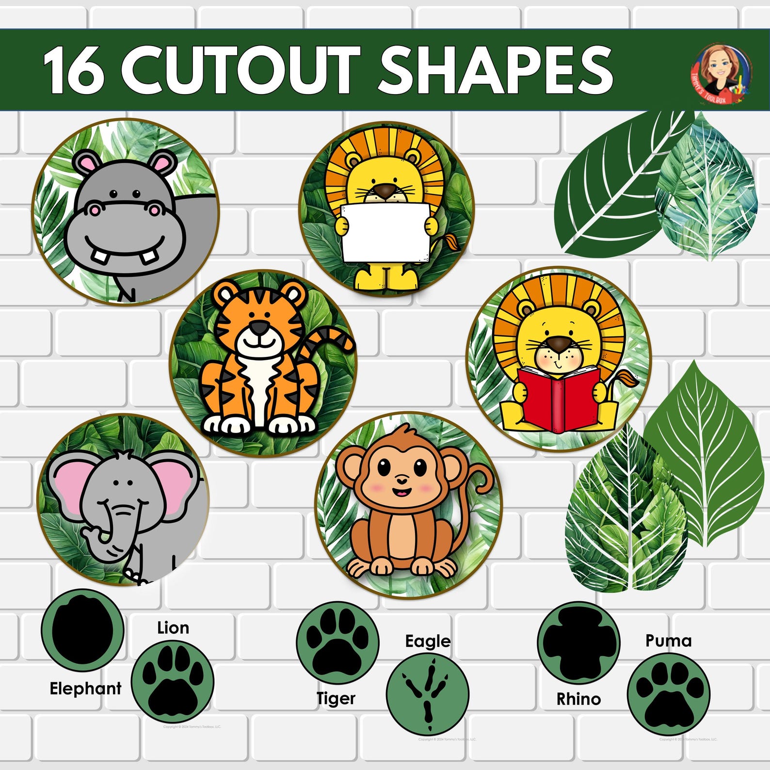 Jungle Safari Classroom Decor Bulletin Board Kit, Safari Bulletin Board ...