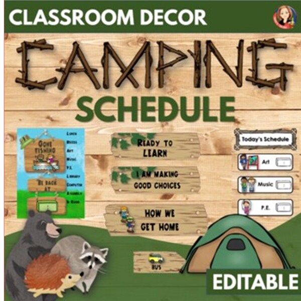 Sunflower Classroom Schedule Set, Editable Decor, Sunflower Classroom ...