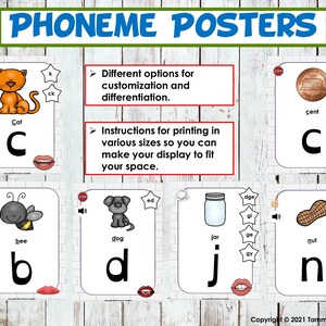 Sound Wall With Mouth Pictures Classroom Decor Kit in Brick Theme ...