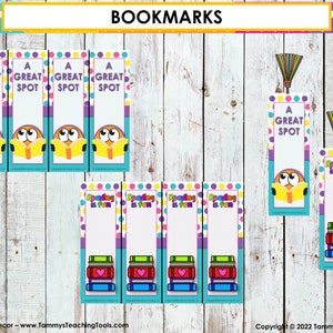 Classroom Library Genre Posters and Book Care in Polka Dots - Etsy