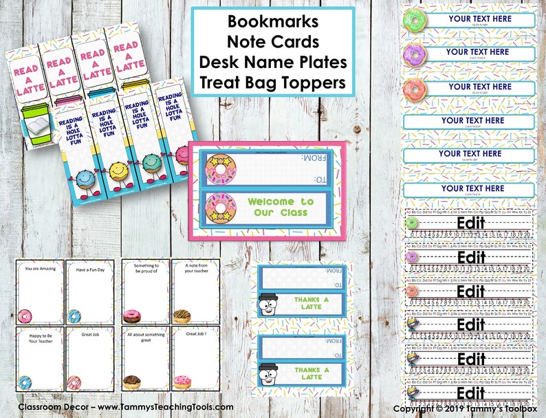 Donut Classroom Decor Bundle, Donut Theme Bulletin Board, Classroom ...