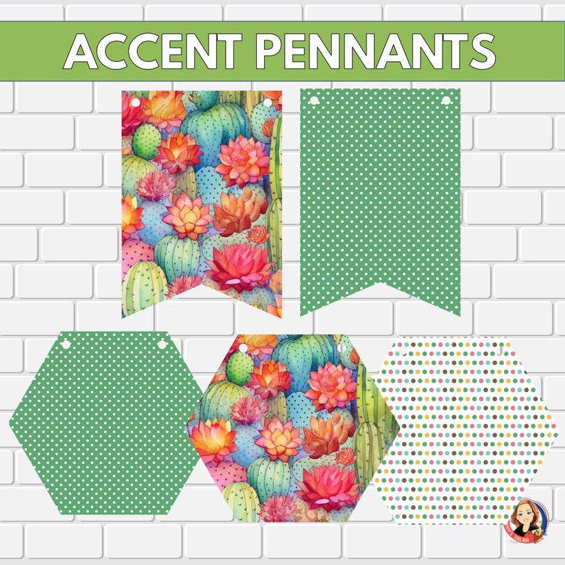 Cactus Classroom Decor Kit: Back to School Bulletin Board Set With A-Z ...