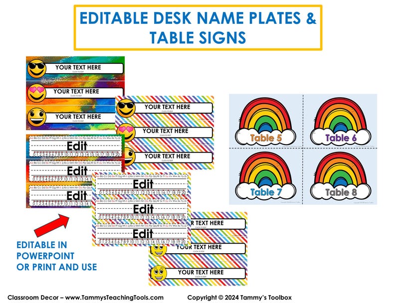 Emoji Rainbow Classroom Decor Bundle, Rainbow Theme Classroom Posters ...