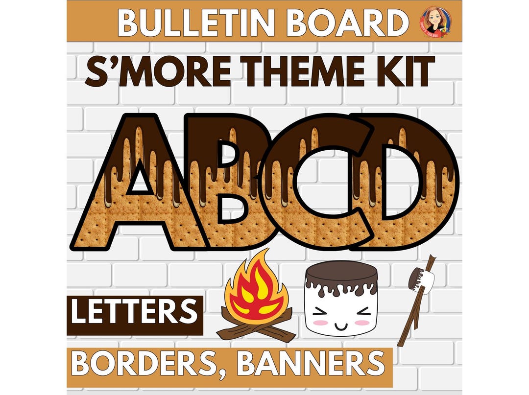 S'more Camping Classroom Decor Bulletin Board Kit, S'more Bulletin ...
