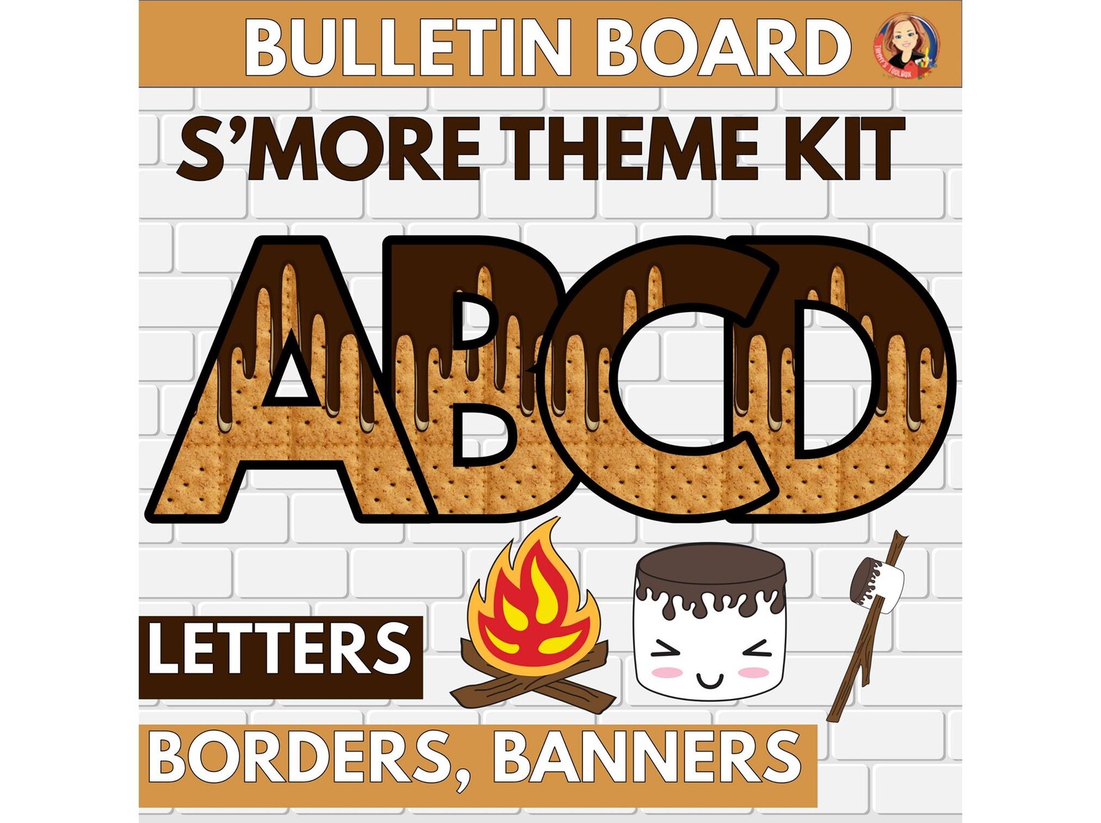 S'more Camping Classroom Decor Bulletin Board Kit, S'more Bulletin ...
