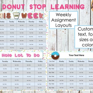 Digital Morning Work Assignment and Daily Agenda Slides in Donut Theme ...