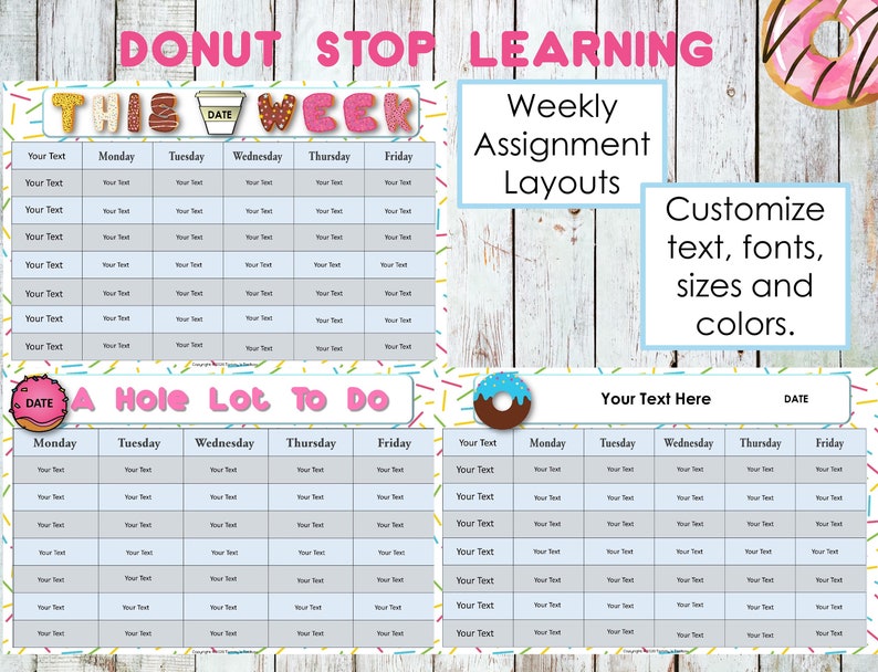 Digital Morning Work Assignment and Daily Agenda Slides in Donut Theme ...
