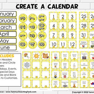 Bee Classroom Decor Calendar and Class Schedule, Bee Theme Classroom ...