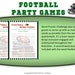Printable Football Party Games Bundle | Fun Activities for Adults and ...