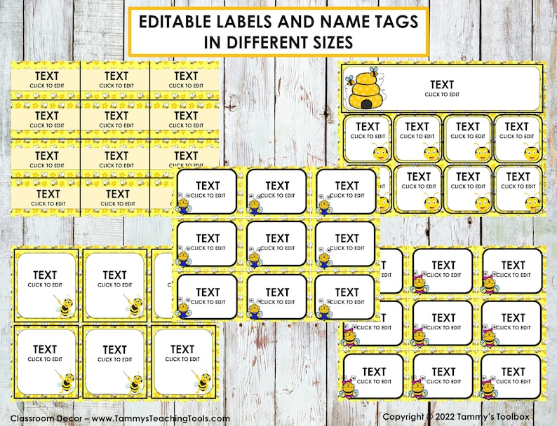 Bee Classroom Decor Theme and Activities, Bee Bulletin Board, Bee Theme ...