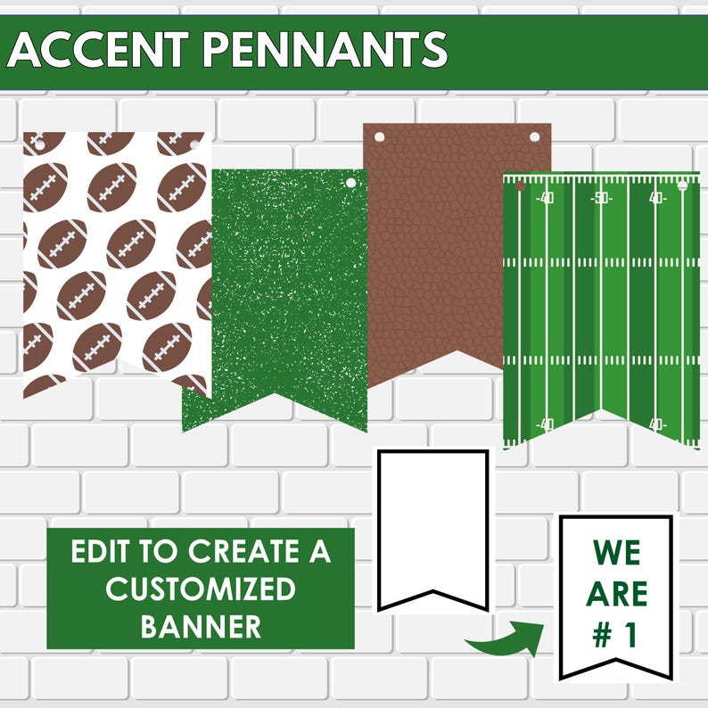 Football Bulletin Board Letters, Printable Football Bulletin Board Kit ...