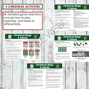 Printable Christmas and Holiday Party Activities Bingo Game - Etsy