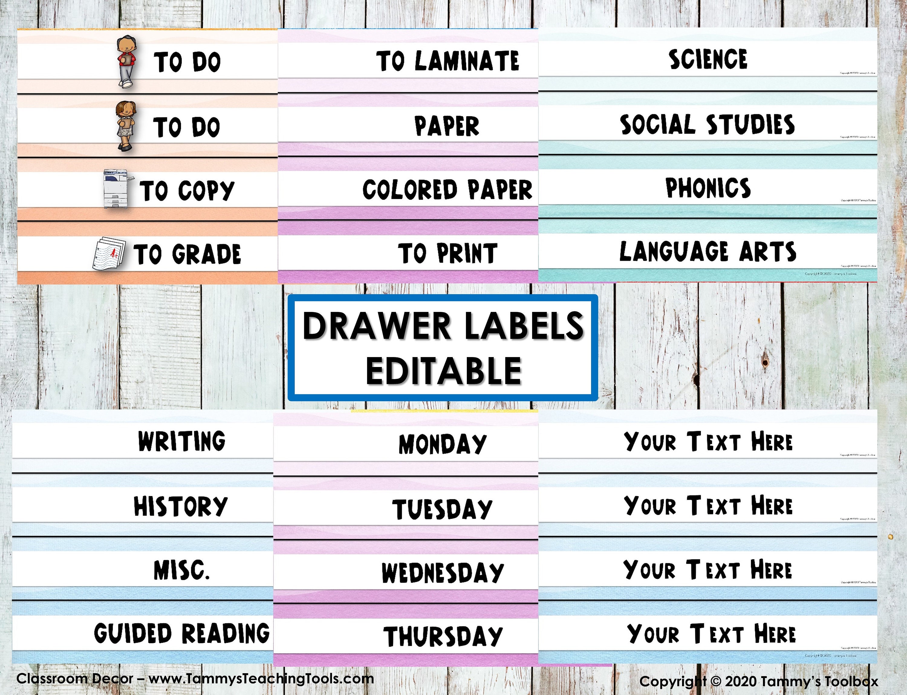 Editable Classroom Supply Labels, Class Supplies Organization Labels in ...