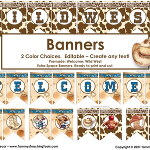 Western Classroom Decor Bundle With Highland Cows | Editable Bulletin ...