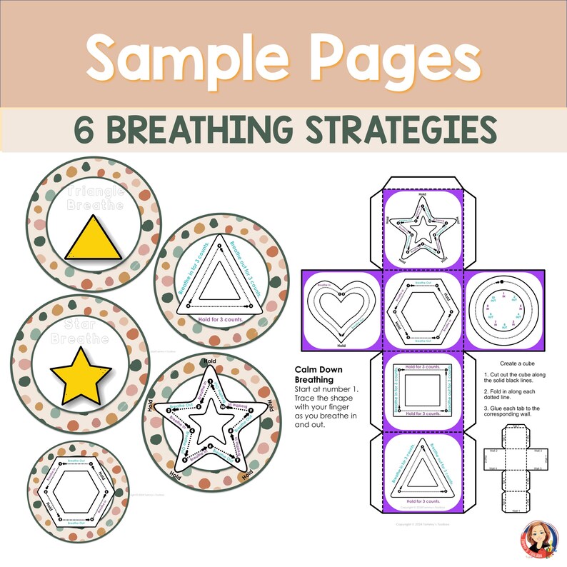 Boho Rainbow Calming Corner Kit With Strategies, Feelings Posters, and ...