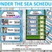 Ocean Under the Sea Theme Classroom Schedules, Sea Life Printable ...