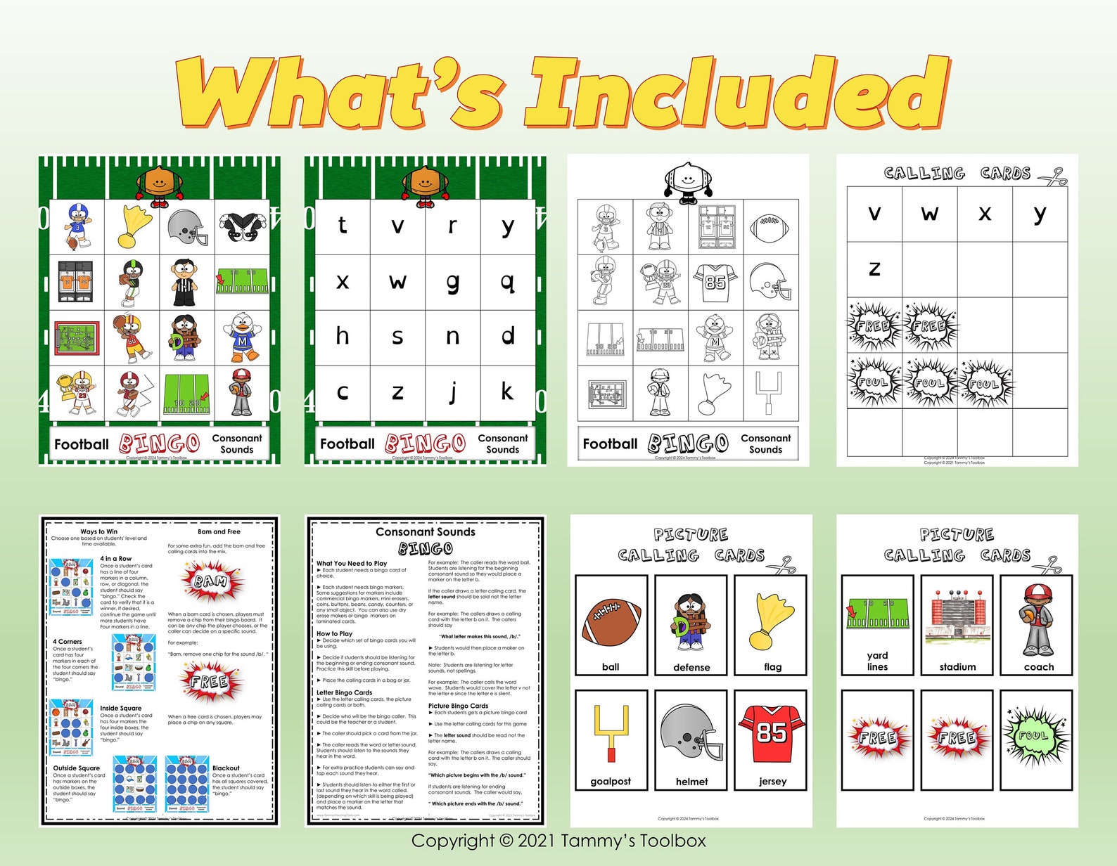 Phonics Fun: Consonant Letter Sound Bingo Game for Young Children ...