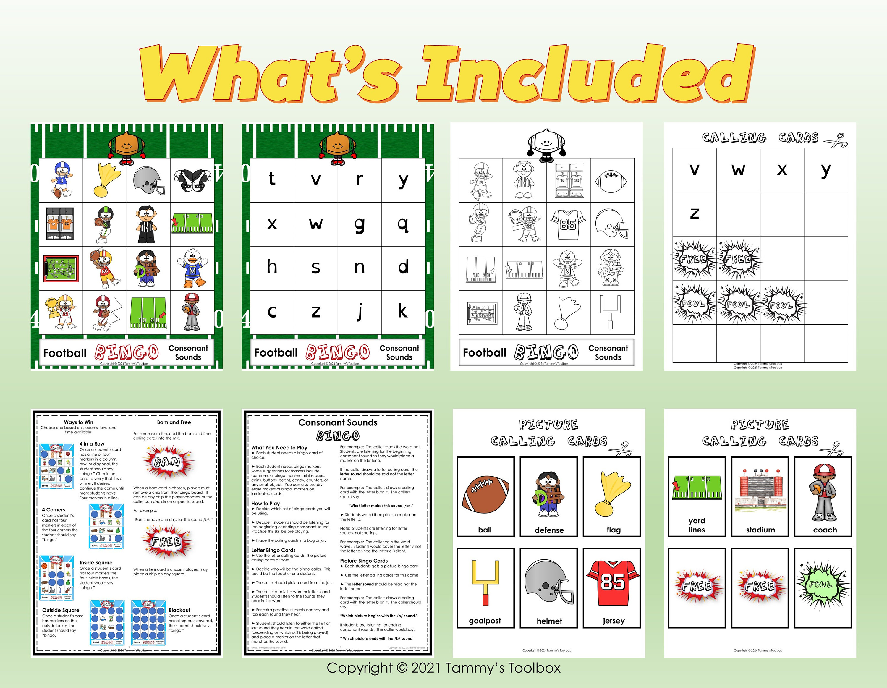 Phonics Fun: Consonant Letter Sound Bingo Game for Young Children ...