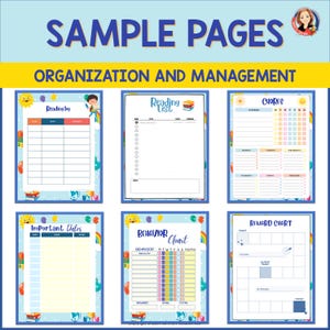 Kindergarten Student Weekly Planner | Daily Calendar, Agenda, Chore ...