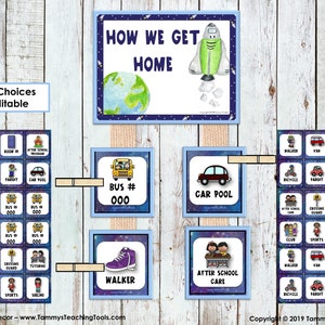 Galaxy Outer Space Classroom Schedule and Management Decor Set ...