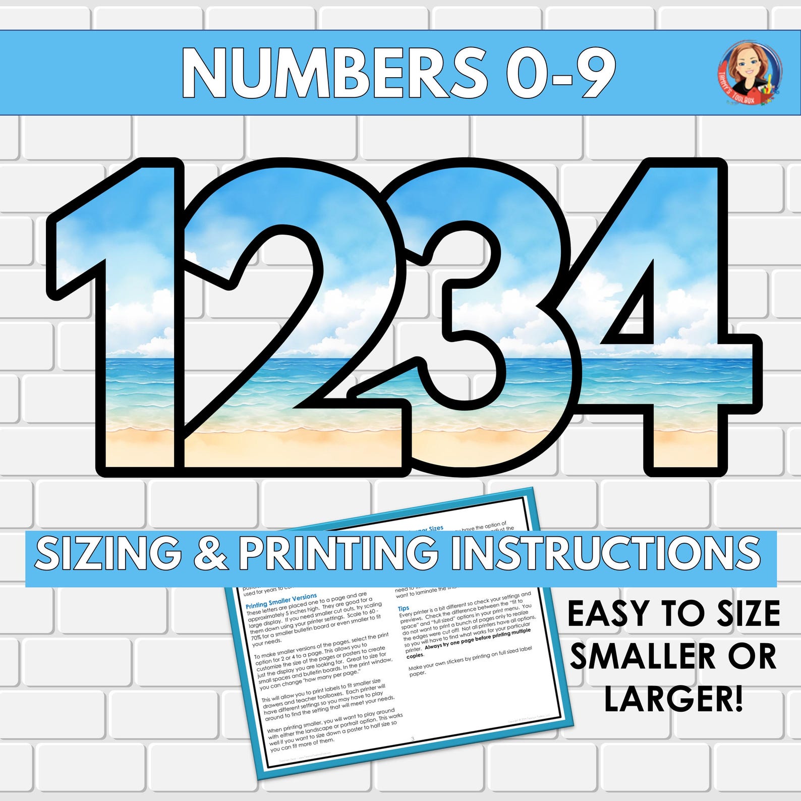 Tropical Ocean Classroom Decor Theme Bulletin Board Letters, Beach ...