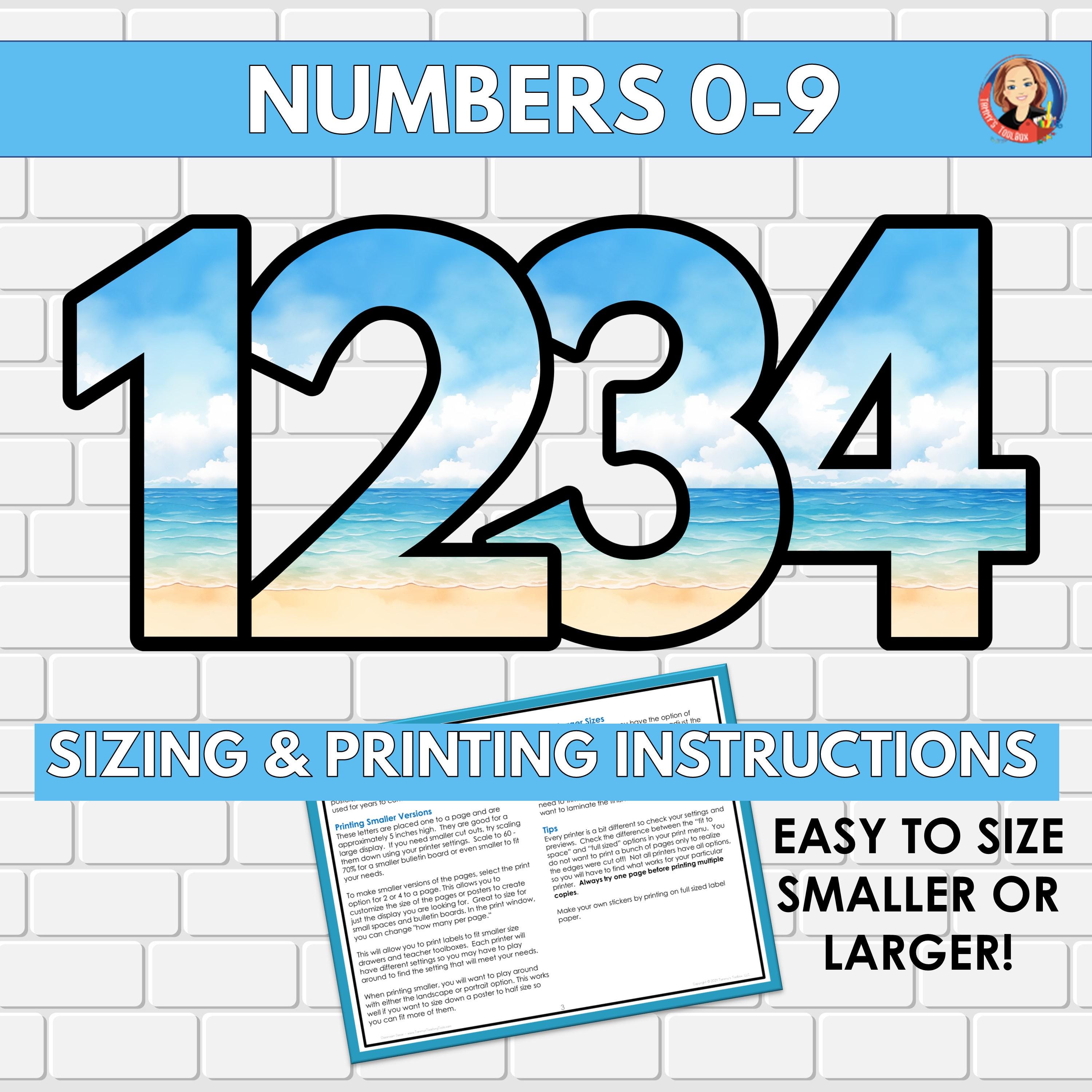 Tropical Ocean Classroom Decor Theme Bulletin Board Letters, Beach ...