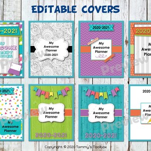Student Planner and Agenda Printable and Digital 2022-2023 - Etsy
