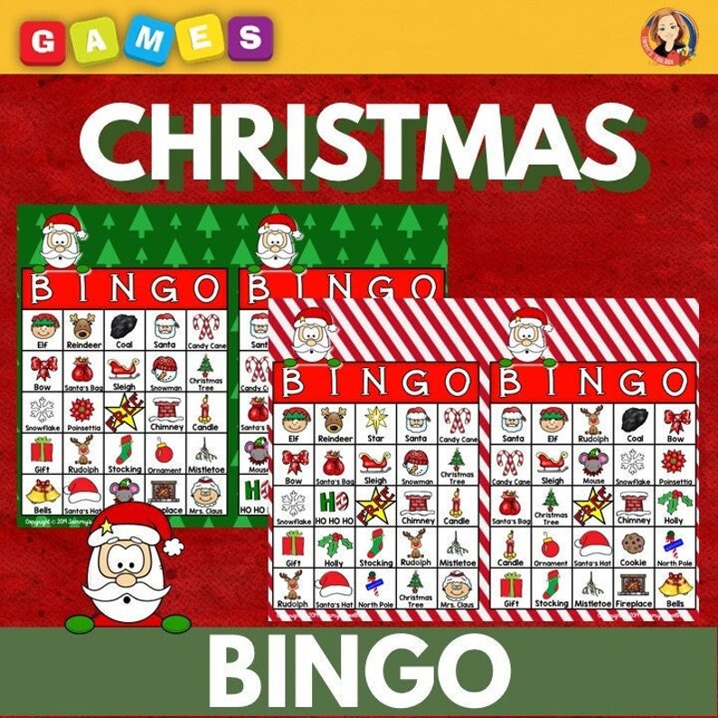 Printable Christmas and Holiday Party Activities Bingo Game - Etsy