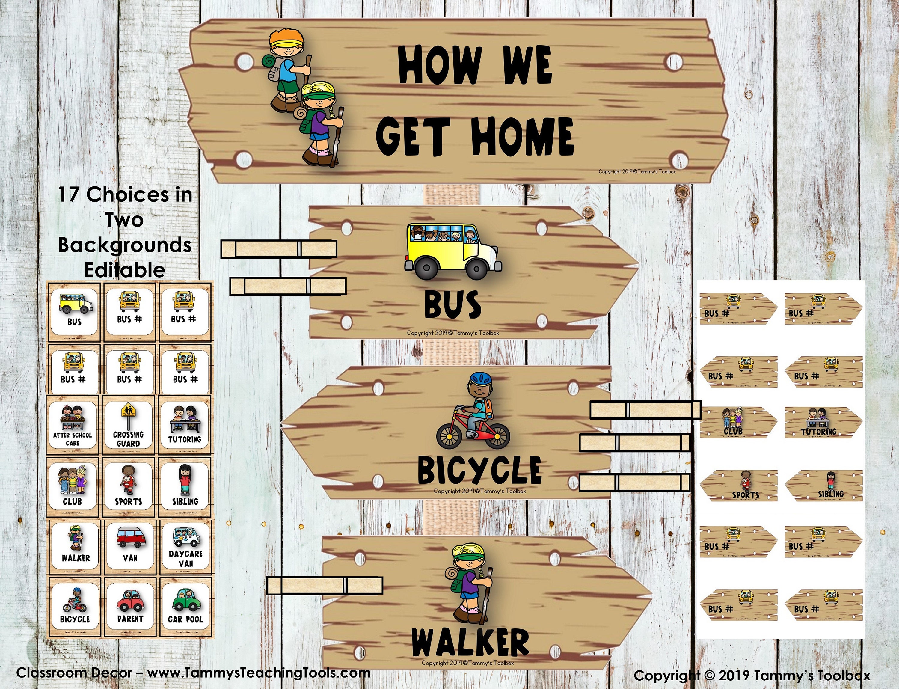 Editable Camping Classroom Decor Schedule and Classroom Management Set ...