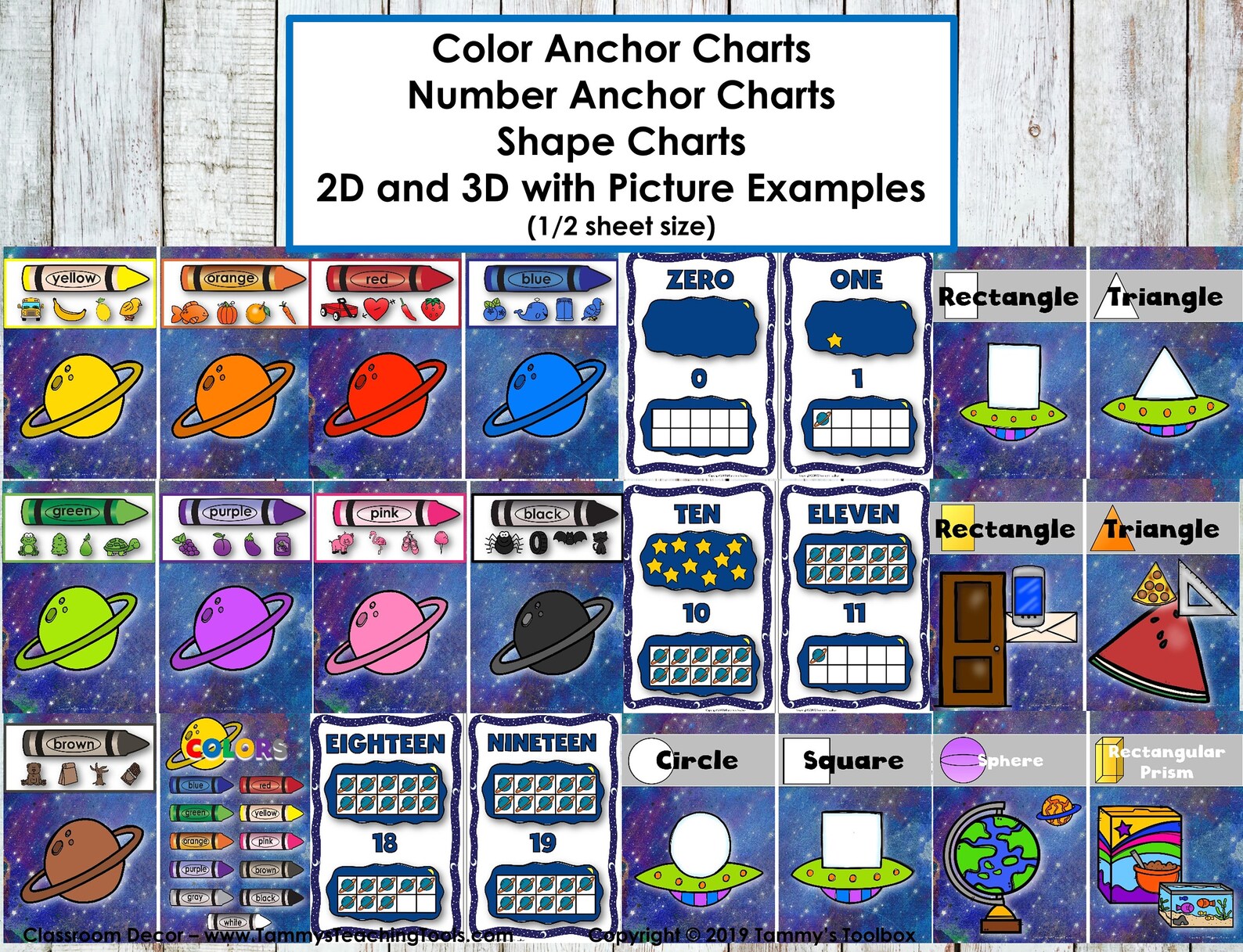 Galaxy Outer Space Classroom Decor Bundle Editable, Printable Space ...