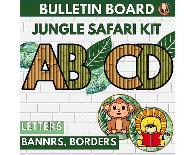 40 Jungle Animals, Paper Shapes, Bulletin Boards, Bulletin Board ...