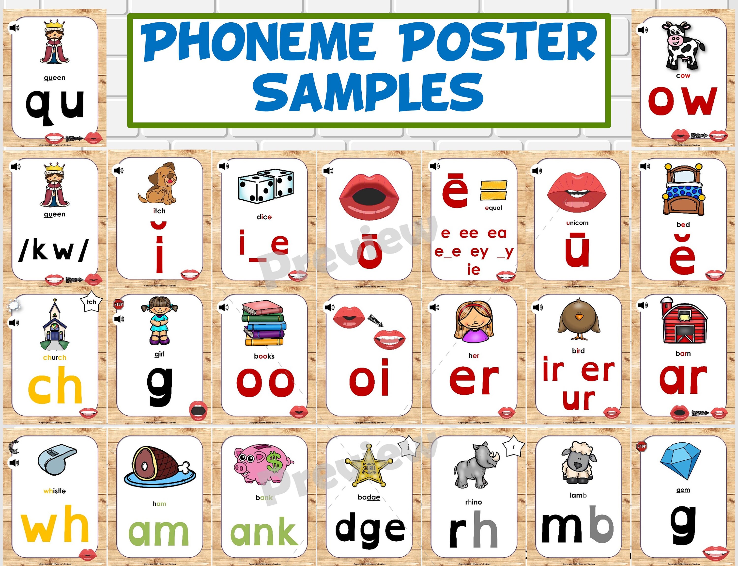 Science of Reading Sound Wall With Mouth Pictures, Vowel Valley ...