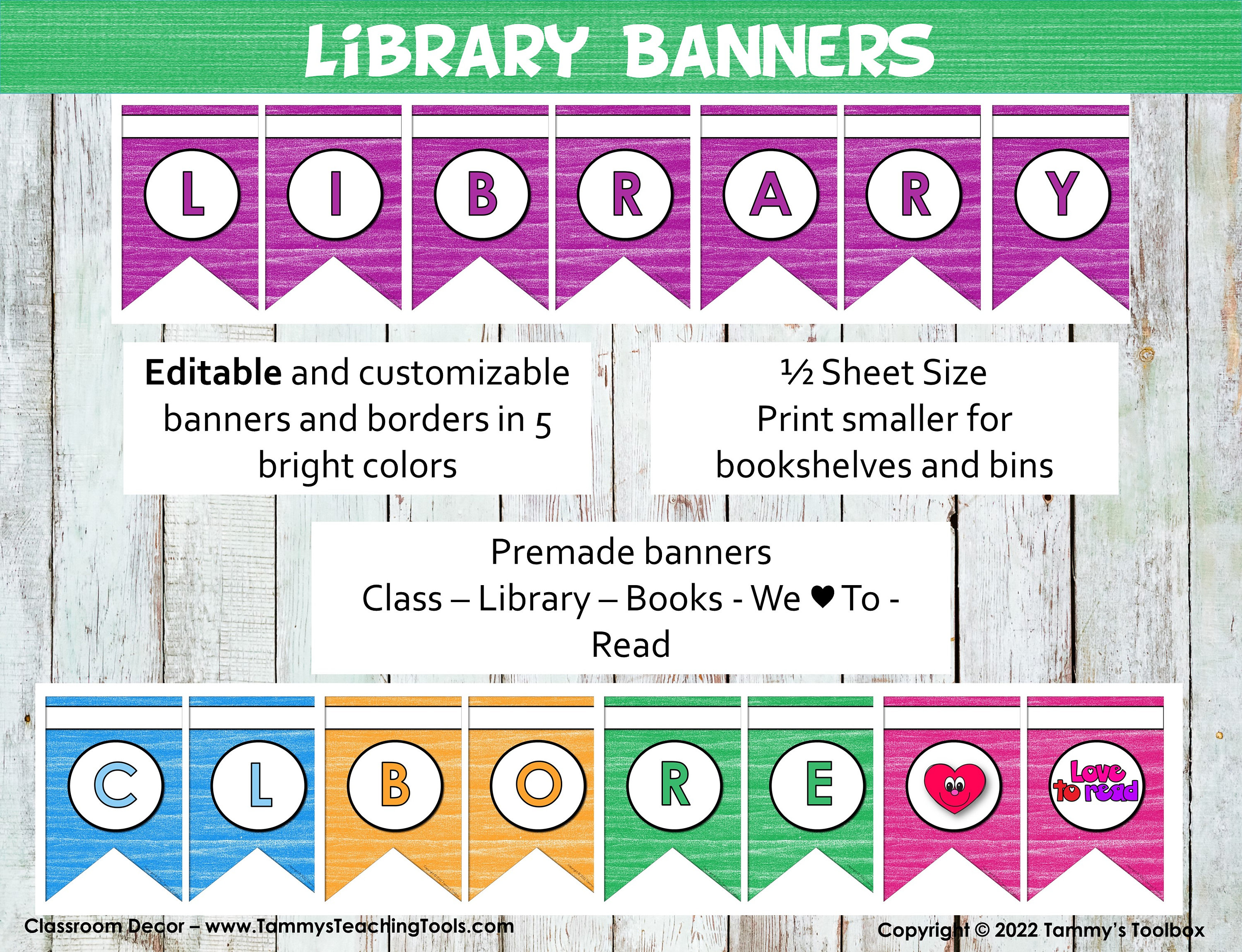 Classroom Library Genre Posters and Book Care in Colorful - Etsy