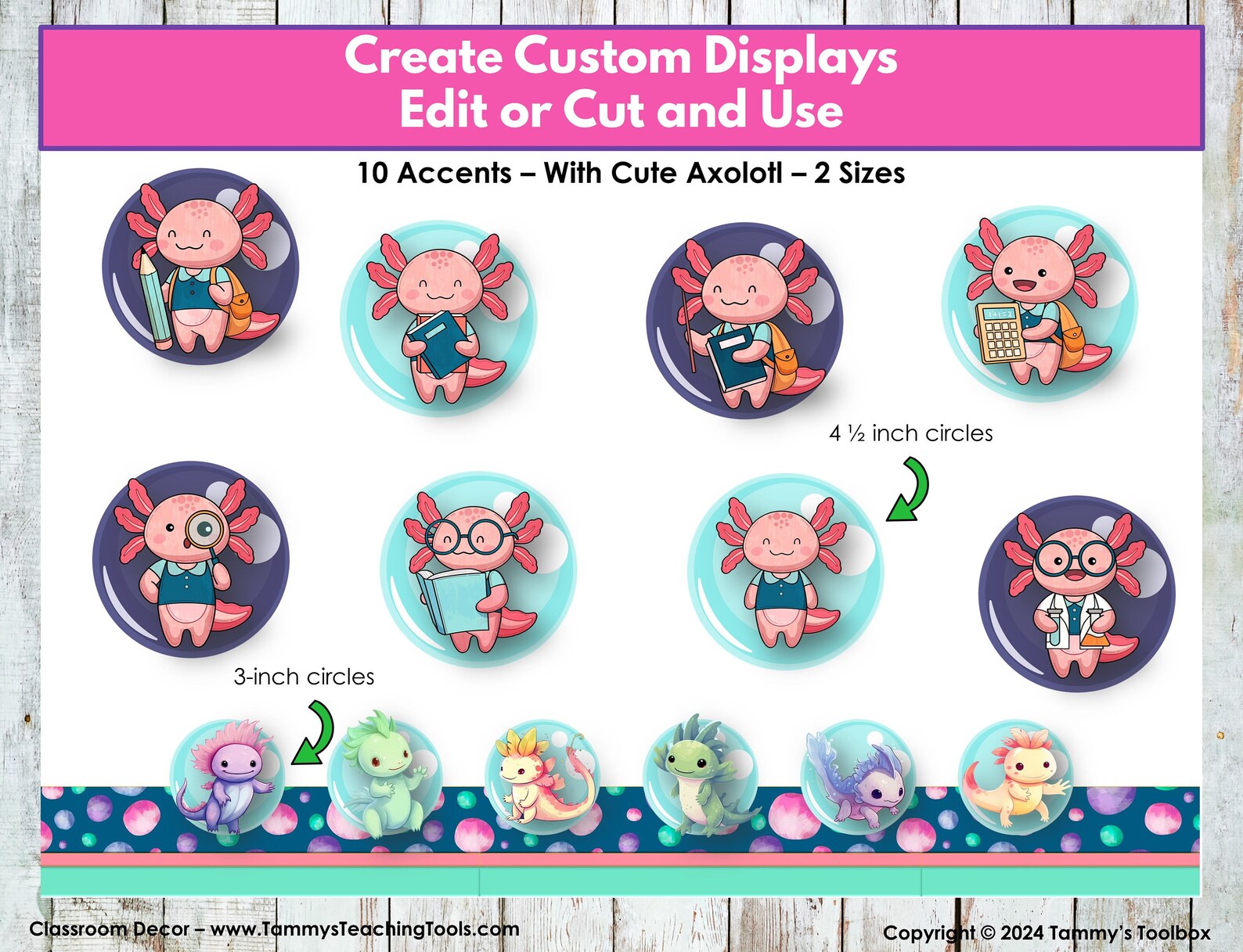 Axolotl Bulletin Board Kit, Classroom Reading Decor, Axolotl ...