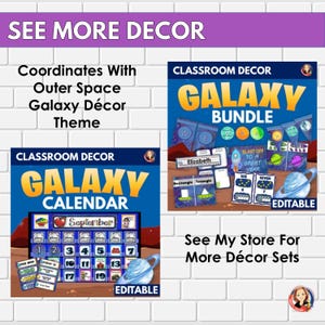 Galaxy Outer Space Classroom Decor Bulletin Board Letters, Space ...
