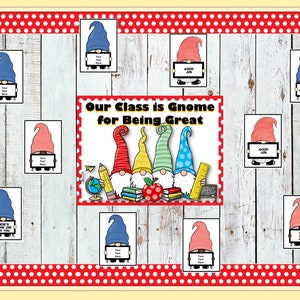 School Gnomes Theme Classroom Decor Bundle and Activities With ...