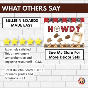 Wild West Classroom Decor Bulletin Board Kit, Western Bulletin Board ...