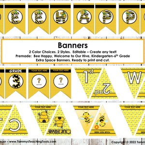 Bee Classroom Decor Theme and Activities, Bee Bulletin Board, Bee Theme ...