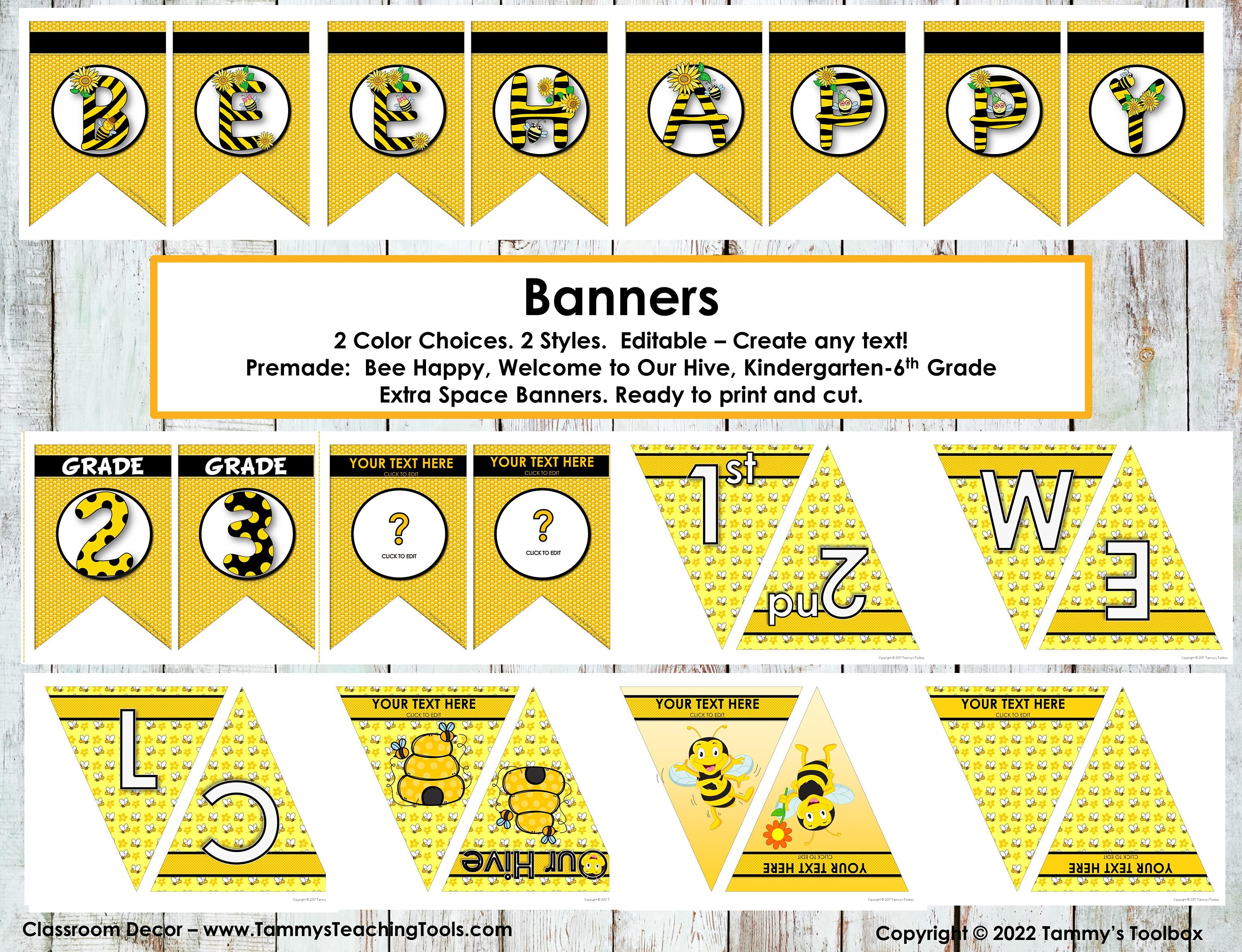 Bee Classroom Decor Theme and Activities, Bee Bulletin Board, Bee Theme ...