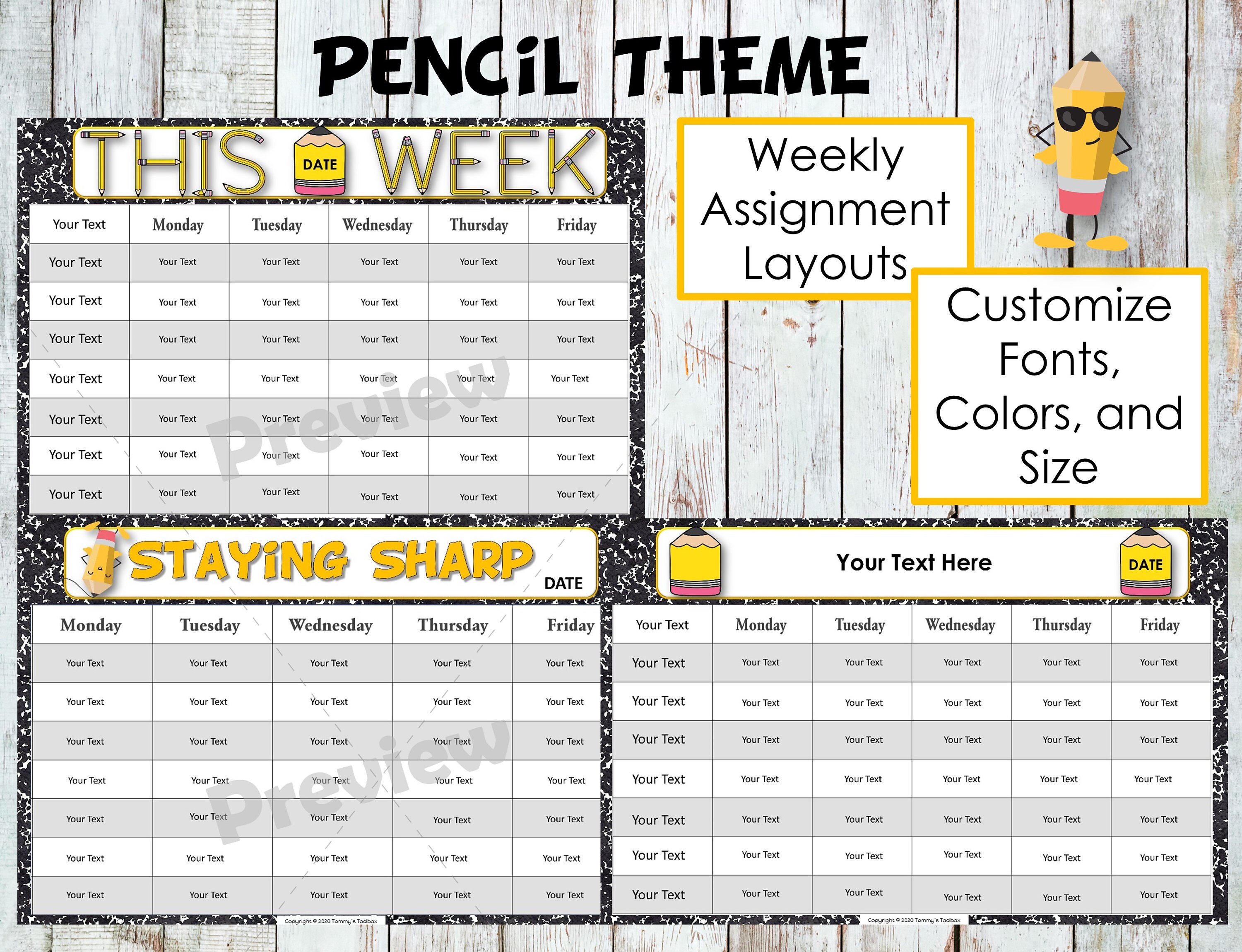 Digital Morning Work Assignment Slides in Pencil Theme, Back to School ...