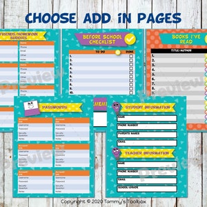 Student Planner and Agenda Printable and Digital 2022-2023 - Etsy
