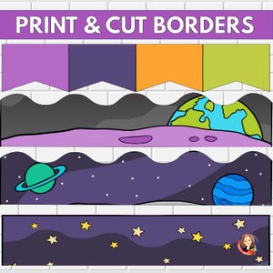 Galaxy Outer Space Classroom Decor Bulletin Board Letters, Space ...