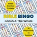 Bible Bingo, Bible Lesson Review Game for Kids, the Story of Jonah ...