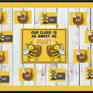 Bee Classroom Decor Theme and Activities, Bee Bulletin Board, Bee Theme ...