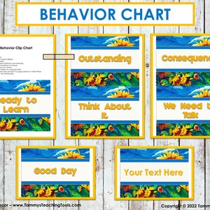 Sunflower Classroom Schedule Set, Editable Decor, Sunflower Classroom ...