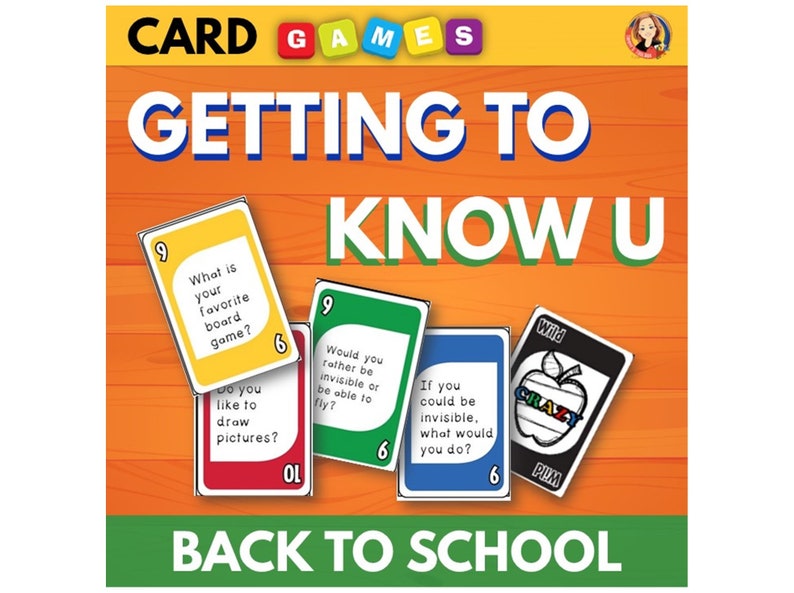 Back to School Game, Getting to Know You Card Game, Party Icebreaker - Etsy